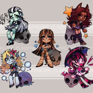 No US Shipping! || Monster High Vinyl Stickers || Frankie Stein ...