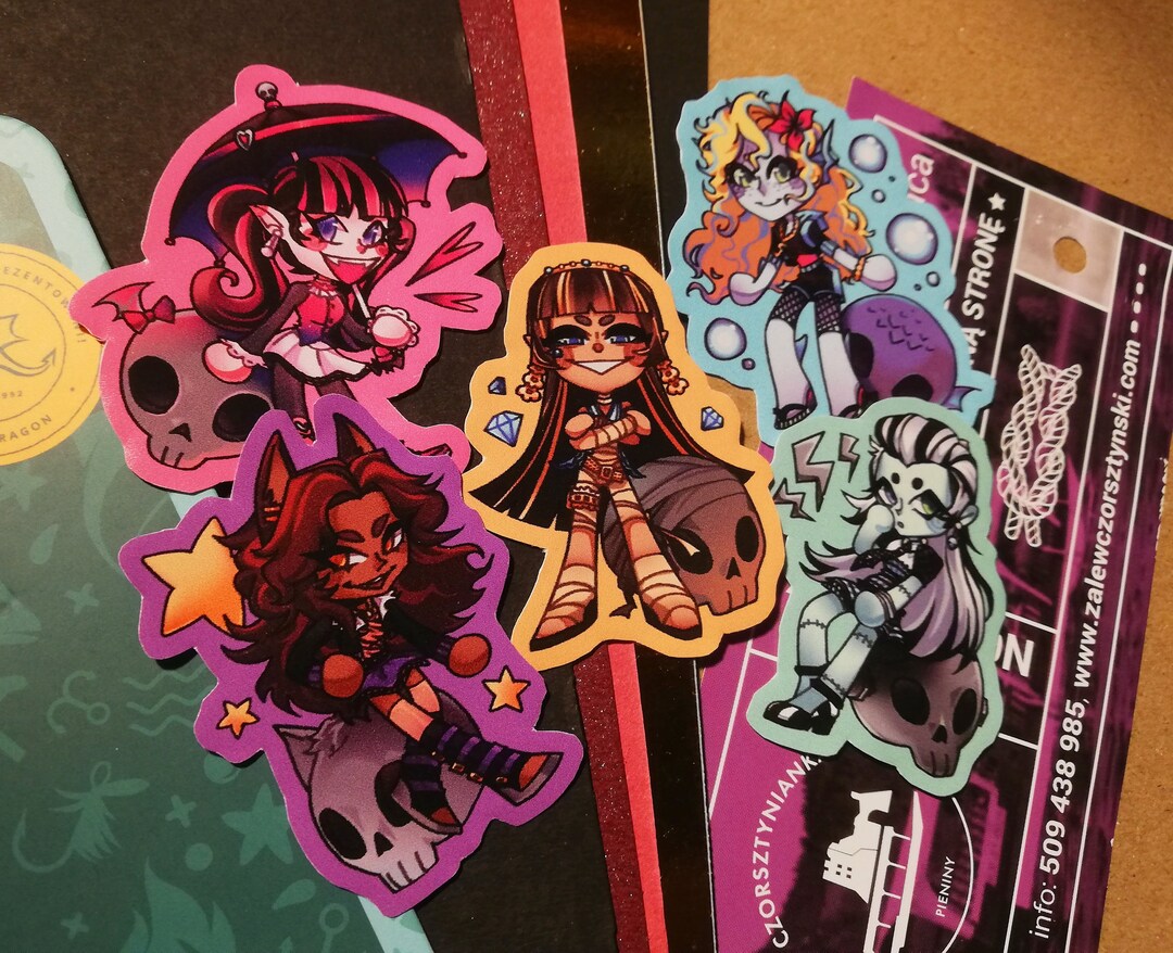 No US Shipping! || Monster High Vinyl Stickers || Frankie Stein ...