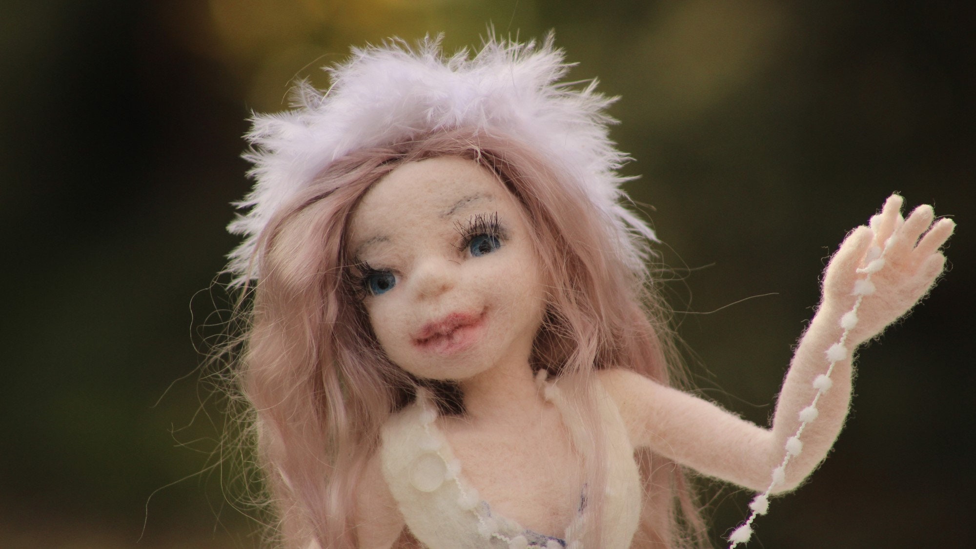 Daliana Felted Doll Felted Art Dolls Felted Art Needle Felted Doll Ooak ...