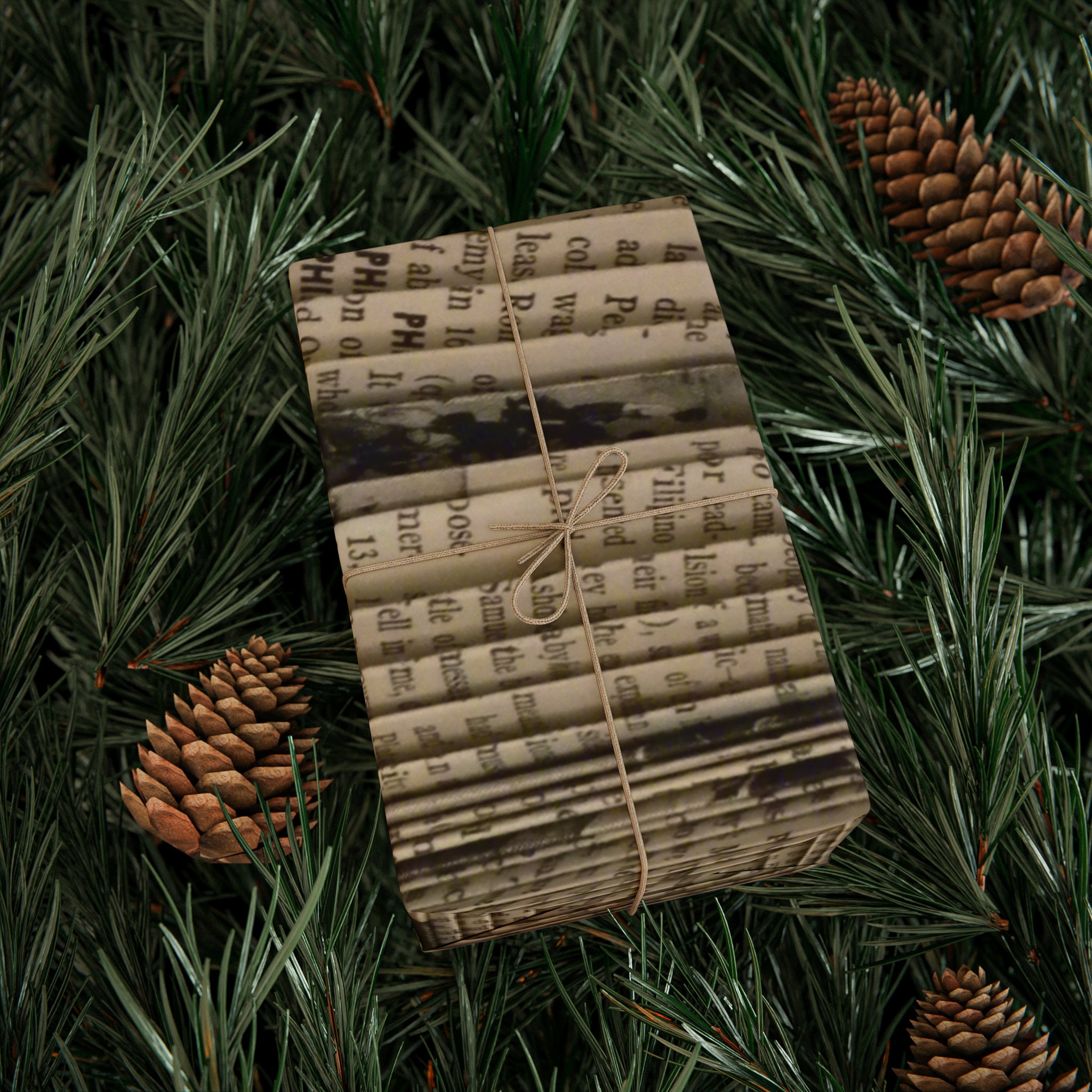 Folded Book Pages Wrapping Paper - Etsy