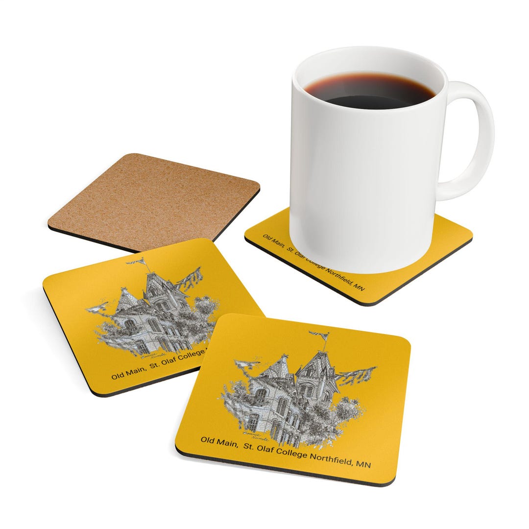 Old Main, St. Olaf College 4 Piece Coaster Set - Etsy