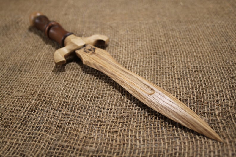 Ritual dagger. Wooden athame. Magic wooden dagger. Celtic | Etsy