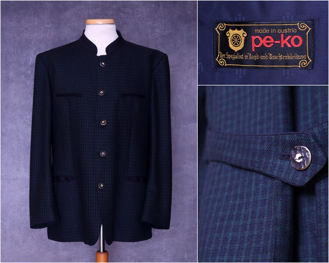 Mens Tyrolean Trachten Blazer JACKET by PE-KO / Size Eur 56 Xl - Etsy