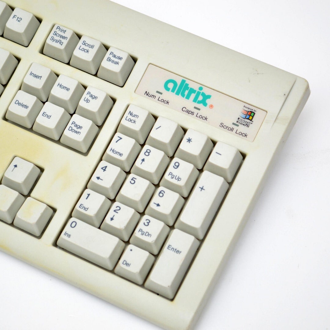 ALTRIX Hungarian PC KEYBOARD 5-pin Din Retro 90s Desktop Computer ...