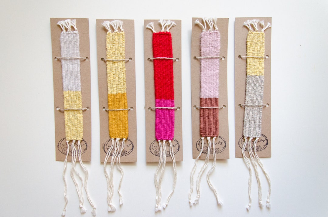 Handwoven Bookmark With Long Fringe - Etsy