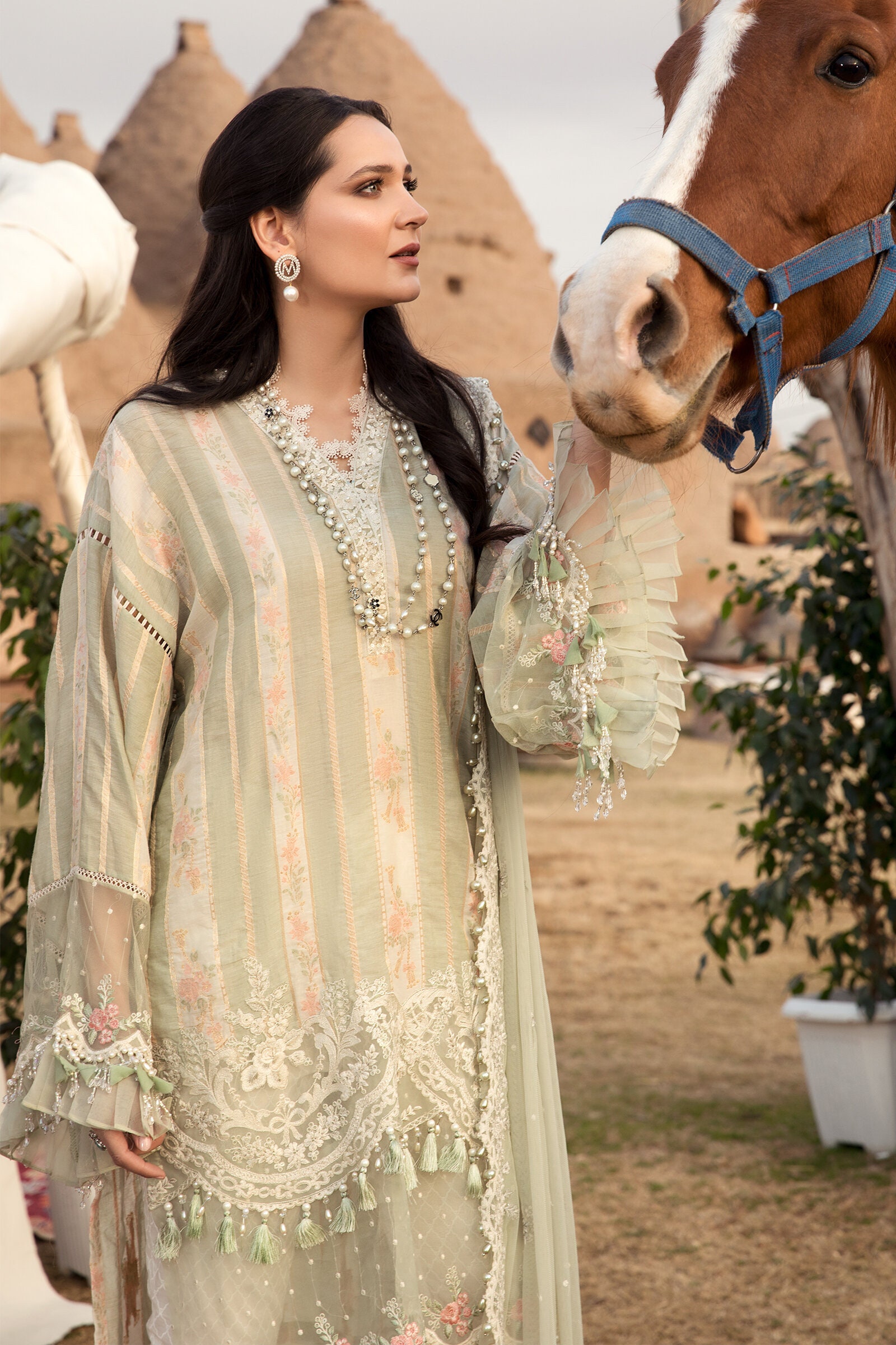 Brand New Original Maria B Suits Luxe Lawn D-2110-A Pakistani Dresses ...