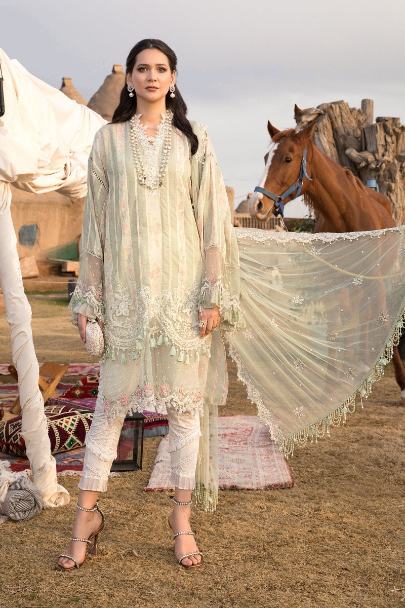 Brand New Original Maria B Suits Luxe Lawn D-2110-A Pakistani Dresses ...