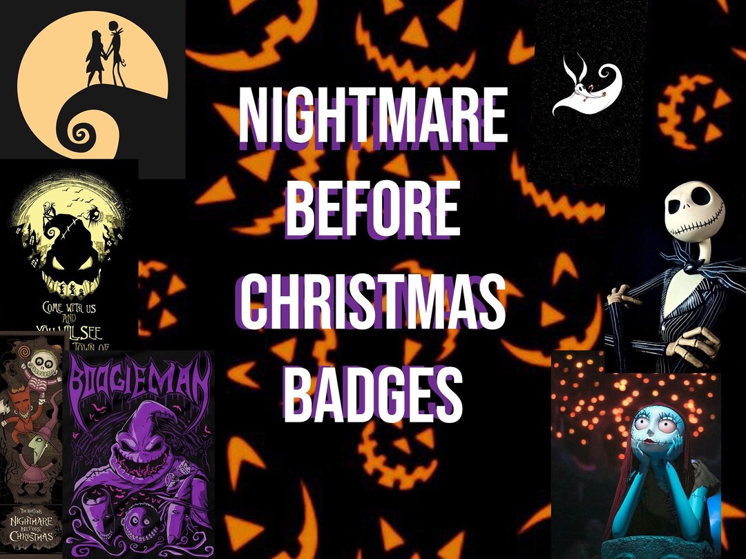 Nightmare Before Christmas Pin-badges - Etsy