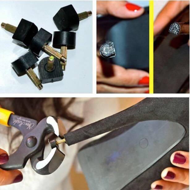 High Heel Shoe Replacement Kit DIY Heel Tips and Kit - 3 Sizes ...