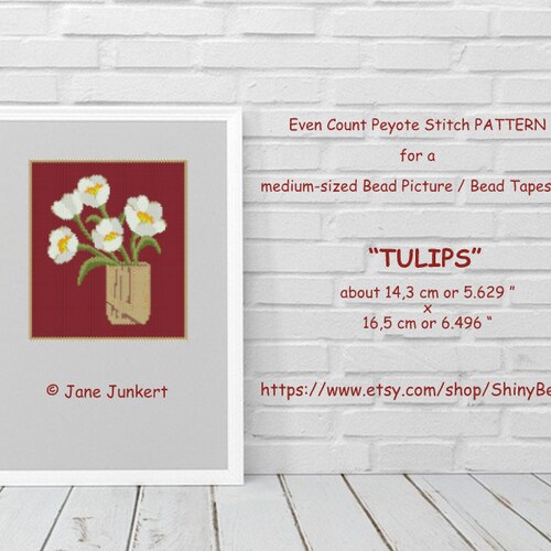 Bead Pattern Peyote Iris Stained Glass Tapestry Panel Beading - Etsy