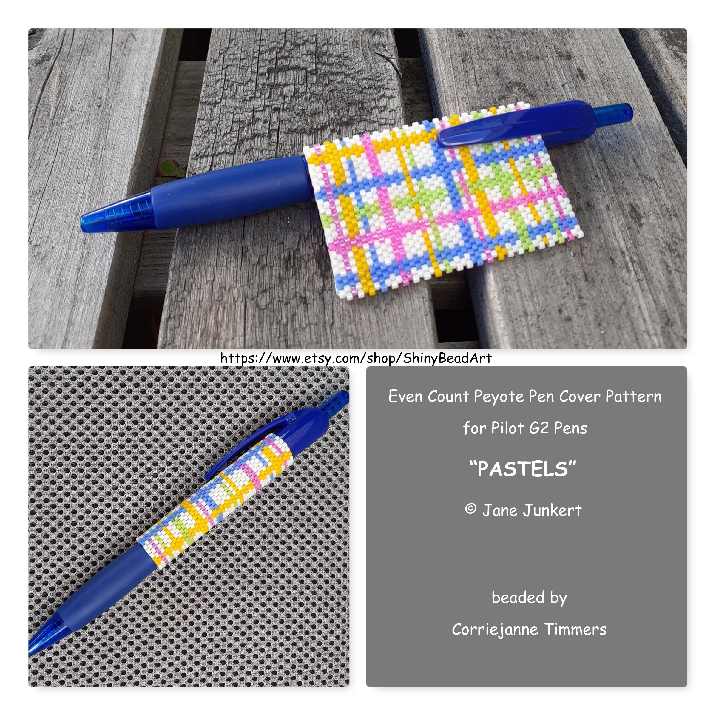 Pen Wrap Pattern / Pen Cover Pattern / Peyote Pattern - Etsy
