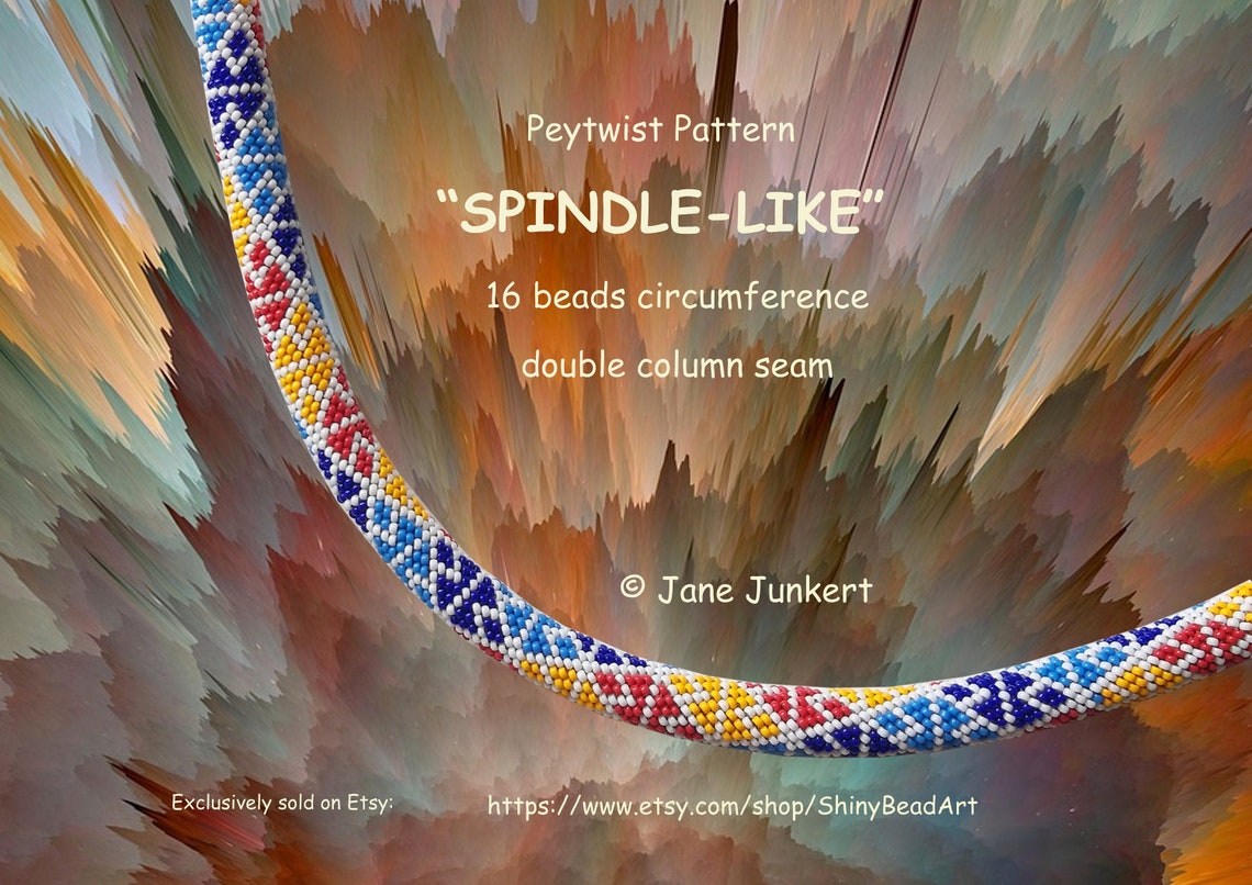 SPINDLE-LIKE / Peyote with a Twist not Crochet Pattern / | Etsy