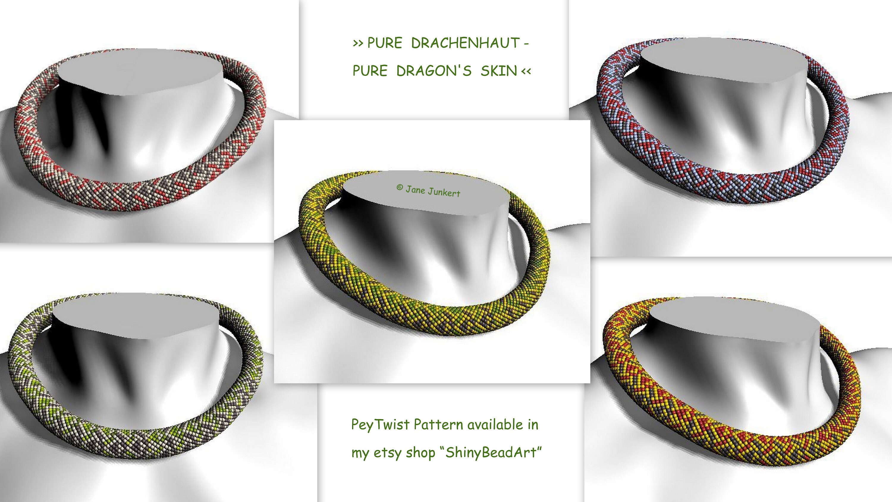 Pure DRAGON SKIN / Peyote With a Twist Not Crochet / - Etsy