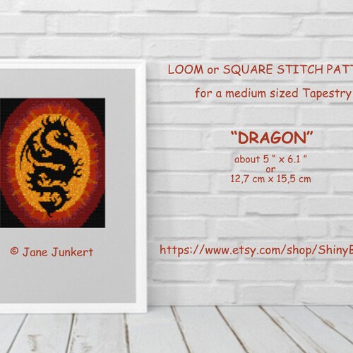 Bead Loom Pattern Dragon LOOM Bracelet Pattern in PDF - Etsy Sweden