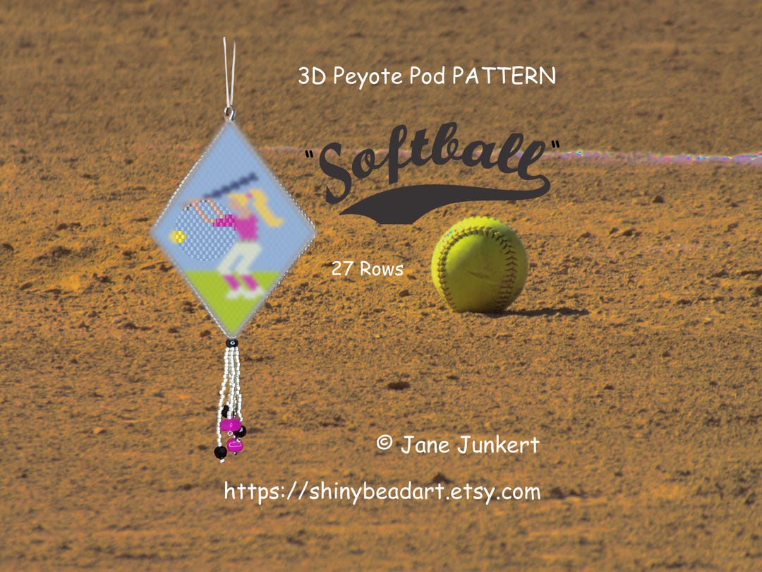 SOFTBALL / 3D Peyote Pod Pattern / Pdf English / With Many Graphics and ...