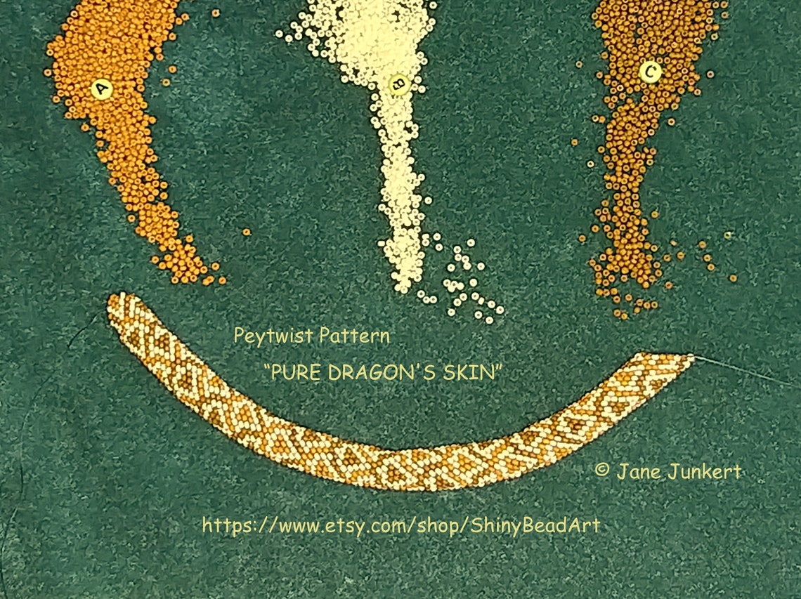 Pure DRAGON SKIN / Peyote With a Twist Not Crochet / - Etsy