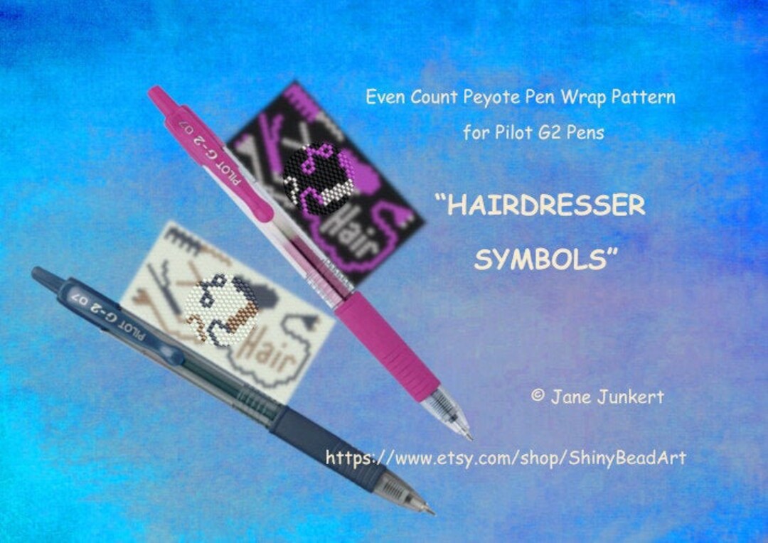 Pen Wrap Pattern / Pen Cover Pattern / Peyote Pattern - Etsy