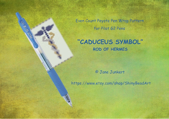 Pen Wrap Pattern / Pen Cover Pattern / Peyote Pattern - Etsy