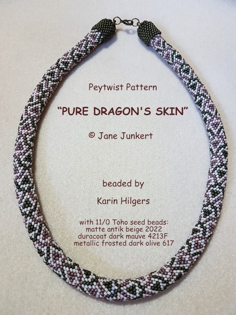 Pure DRAGON SKIN / Peyote With a Twist - Not Crochet / Peytwist / Pdf ...