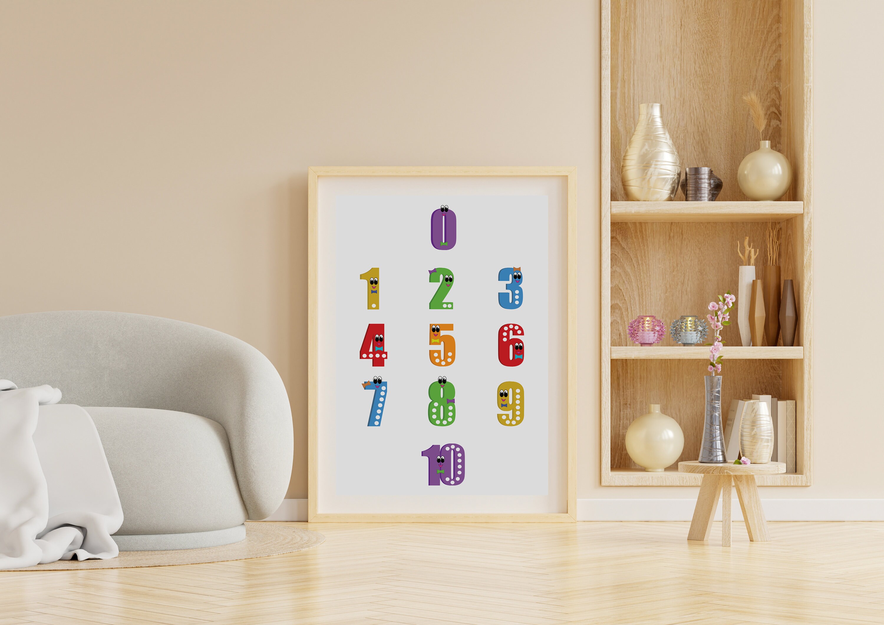 Numbers 1 to 10 Educational Poster +free Colouring Page Great for ...