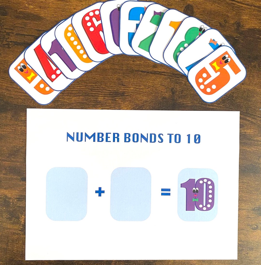 Number Bonds to 10 Game Math Skills Educational Aid Digital File With ...