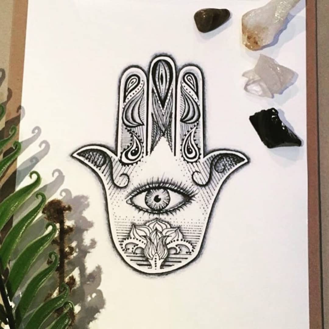 Third Eye Hand Drawing