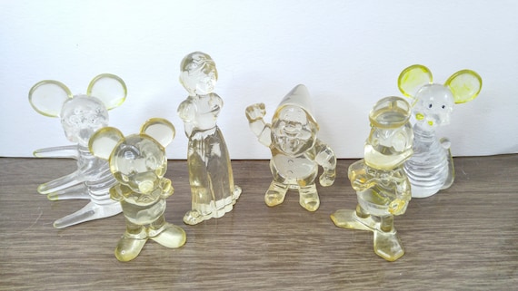 Vintage Lot of Lucite Plastic Disney Figurines Snow White - Etsy