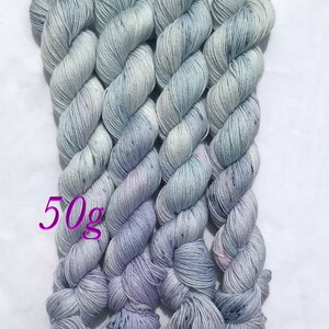 Elemental: Air - 50g Skein - Hand Dyed - 75/25 Merino/nylon - Sock Yarn ...