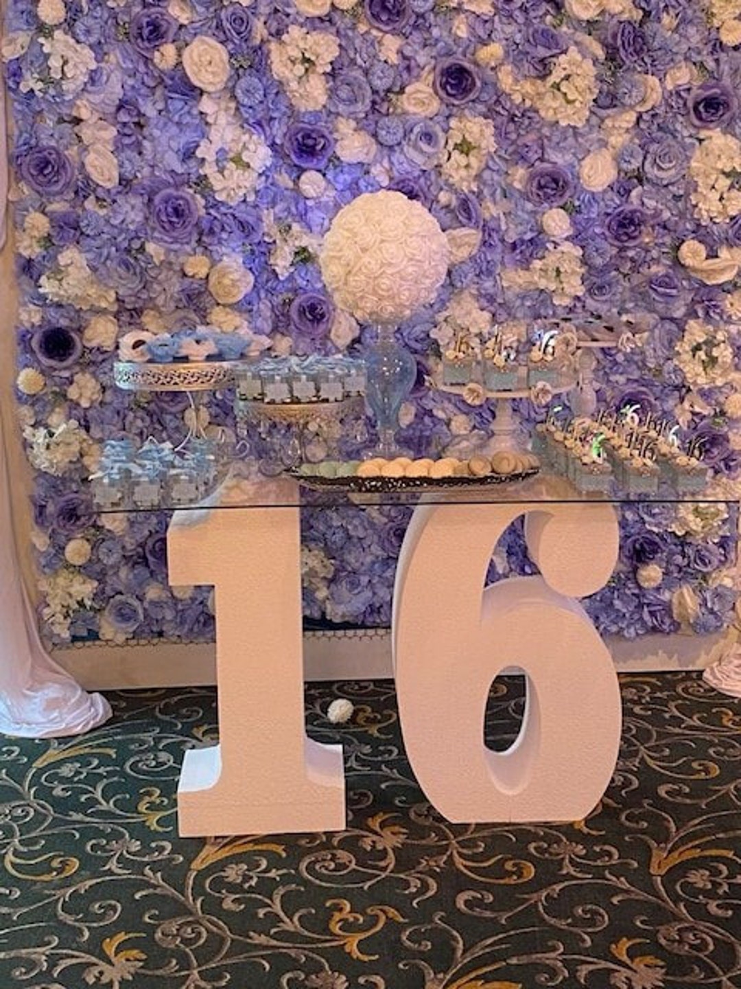 30 Tall Table Base Foam Numbers NUMBER 16 - Etsy UK