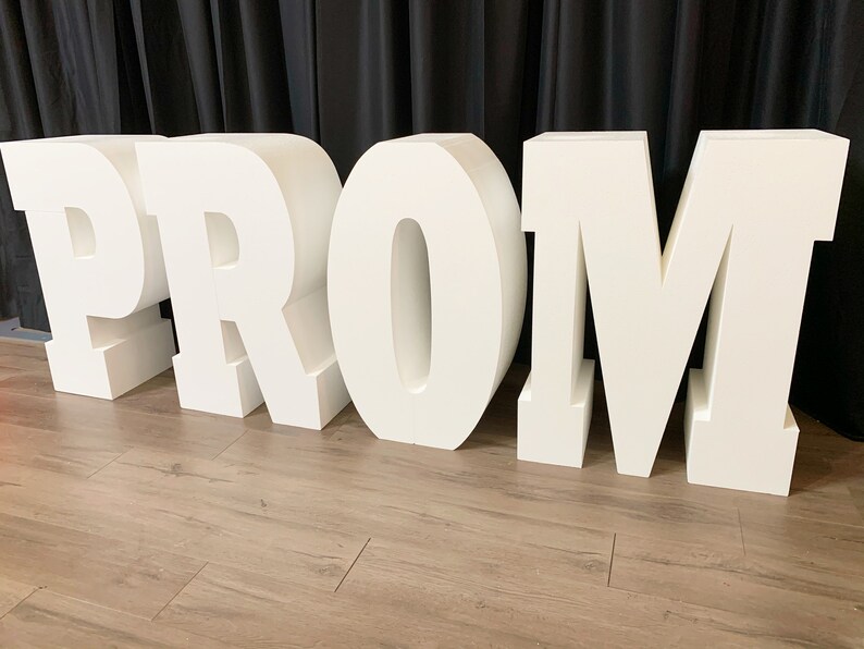 30 Tall Large PROM Table Base Foam Letters - Etsy