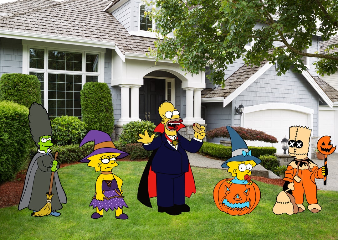 SALE Halloween Props Simpsons Halloween Cutouts Halloween Decor Party ...