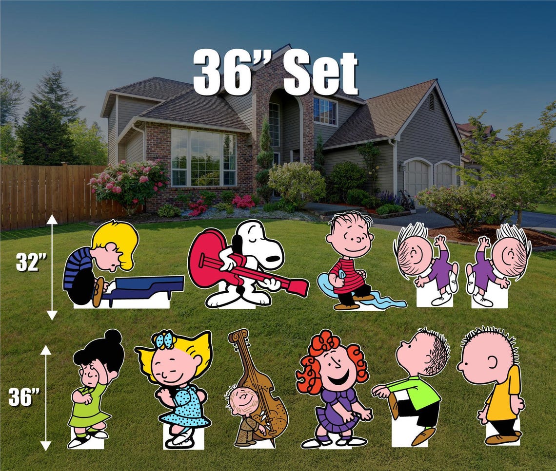 Peanuts Dancing Gang Cutouts | Charlie Brown | Snoopy Decorations ...