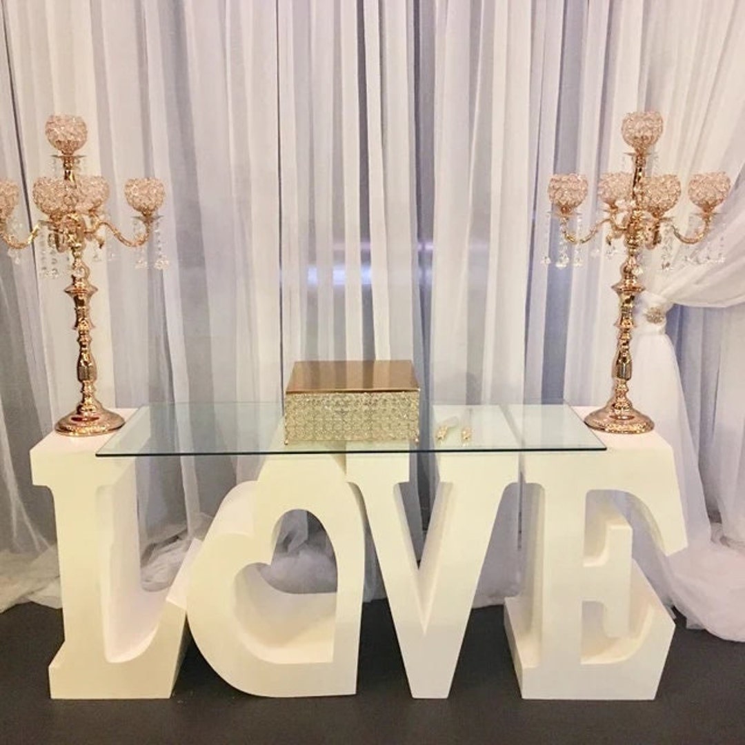 30 Tall Large LOVE Table Base Foam Letters 8 Deep Letters Wedding ...