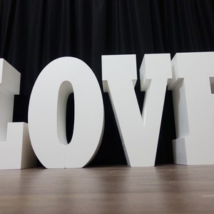 30 Tall Large LOVE Table Base Foam Letters 8 Deep Letters Wedding ...