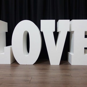 30 Tall Large LOVE Table Base Foam Letters 8 Deep Letters Wedding ...