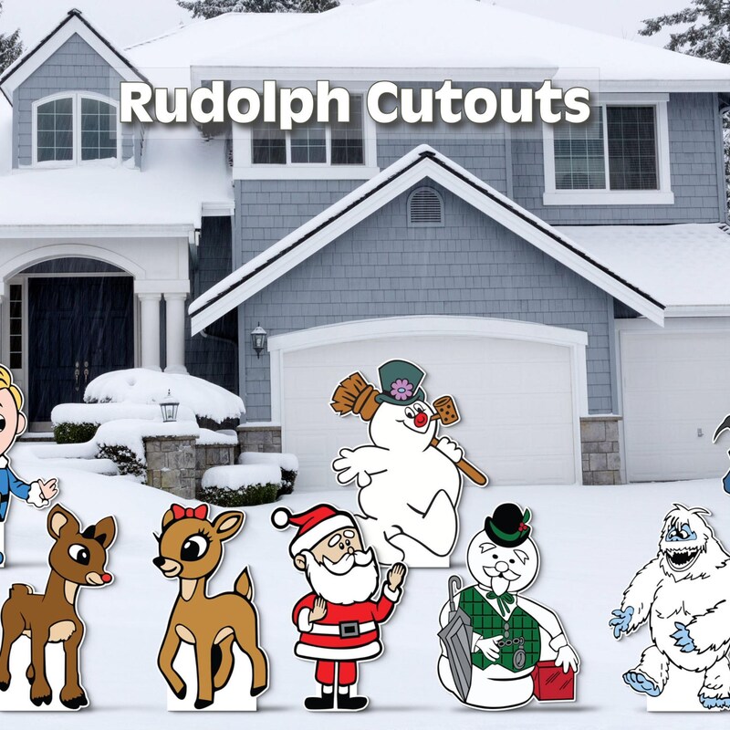 Rudolphs the Red Nosed Reindeer Outdoor Decorations - Etsy