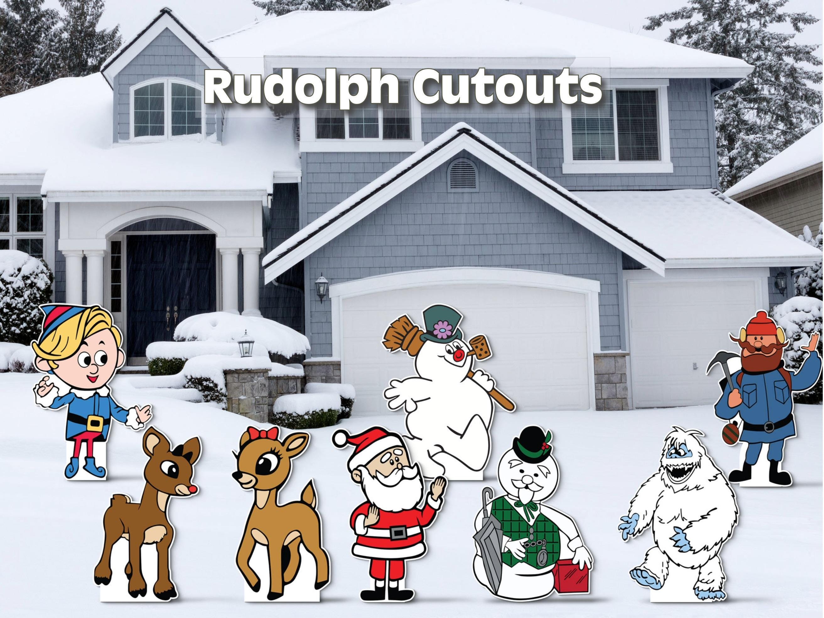 Rudolph Cutouts | Red-nosed Reindeer | Christmas Decorations | Xmas ...
