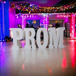30 Tall Large PROM Table Base Foam Letters 8 Deep Letters Party Decor ...