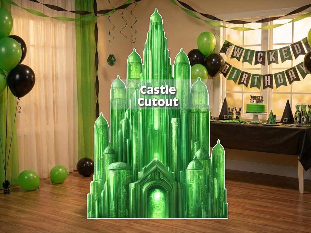Emerald City Prop Castle Cutout - Etsy