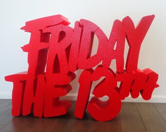 Friday the 13th Letters - Etsy