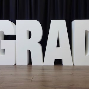 Large GRAD Table Base Foam Letters GRAD Party Decor Party Decorations ...