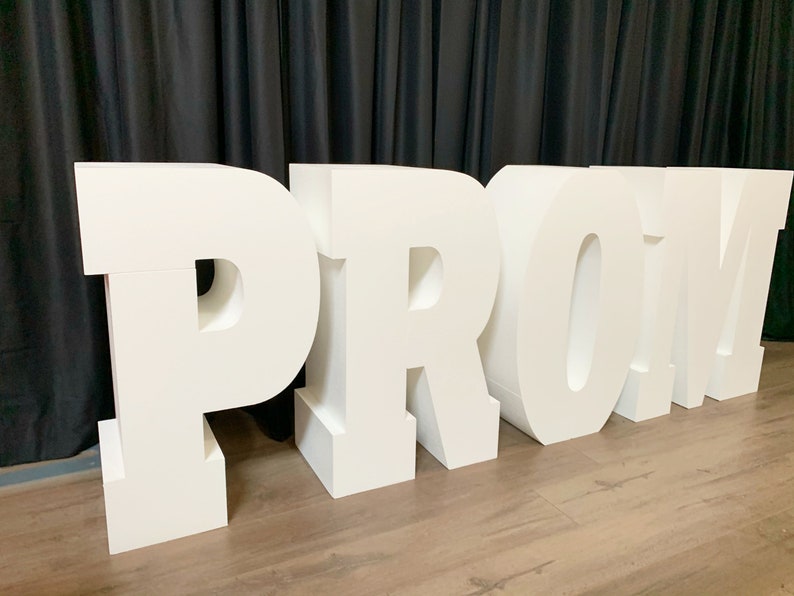 30 Tall Large PROM Table Base Foam Letters - Etsy