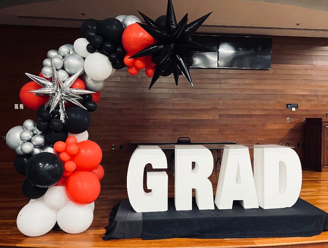Large GRAD Table Base Foam Letters GRAD Party Decor Party Decorations ...