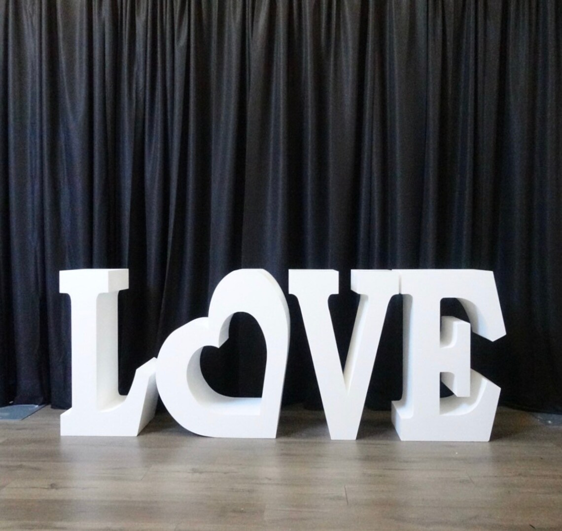 30 Tall Large LOVE Table Base Foam Letters - Etsy