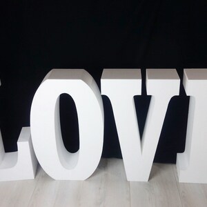 30 Tall Large LOVE Table Base Foam Letters 8 Deep Letters Wedding ...