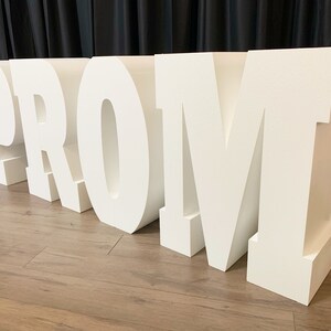 30 Tall Large PROM Table Base Foam Letters 8 Deep Letters Party Decor ...