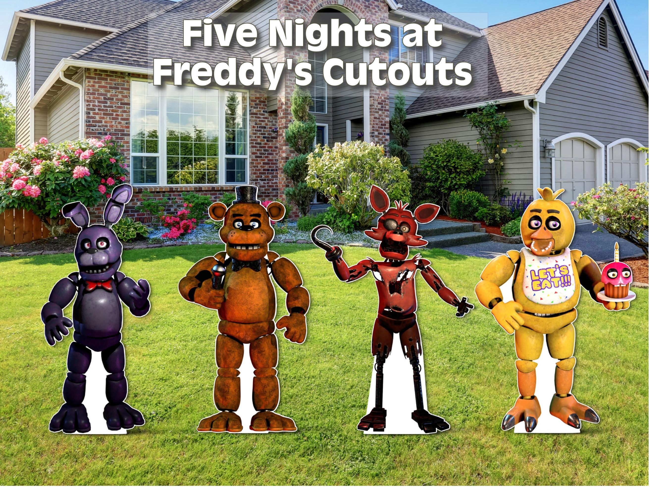 Five Nights at Freddy’s Cutouts | Fnaf Birthday Party Decorations ...