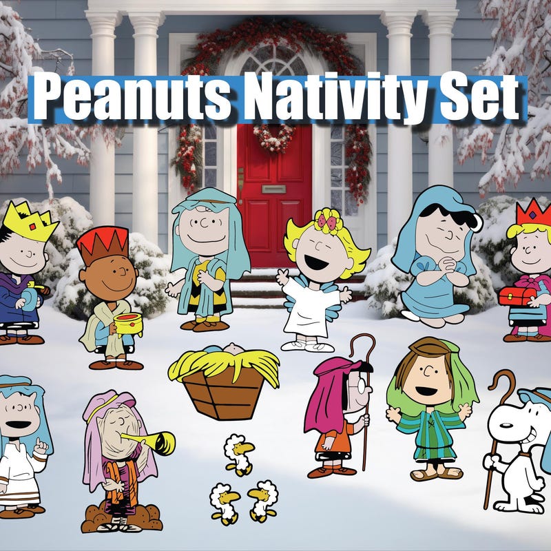 Peanuts Nativity Set - Etsy