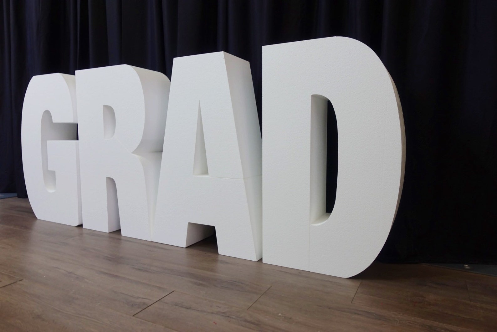 Large GRAD Table Base Foam Letters GRAD Party Decor Party - Etsy
