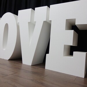 30 Tall Large LOVE Table Base Foam Letters 8 Deep Letters Wedding ...